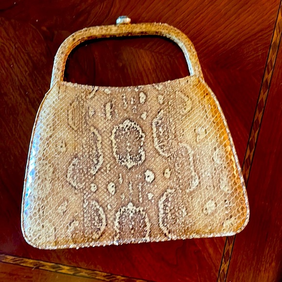 Bags | Authentic Snakeskin Handbag Clutch | Poshmark